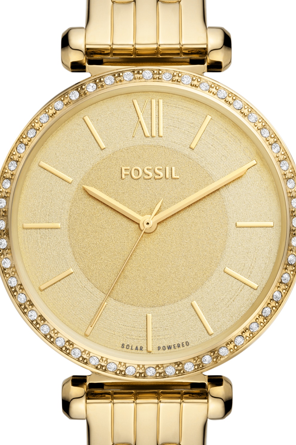Fossil, Ceas analog decorat cu cristale, Auriu - eMAG.ro