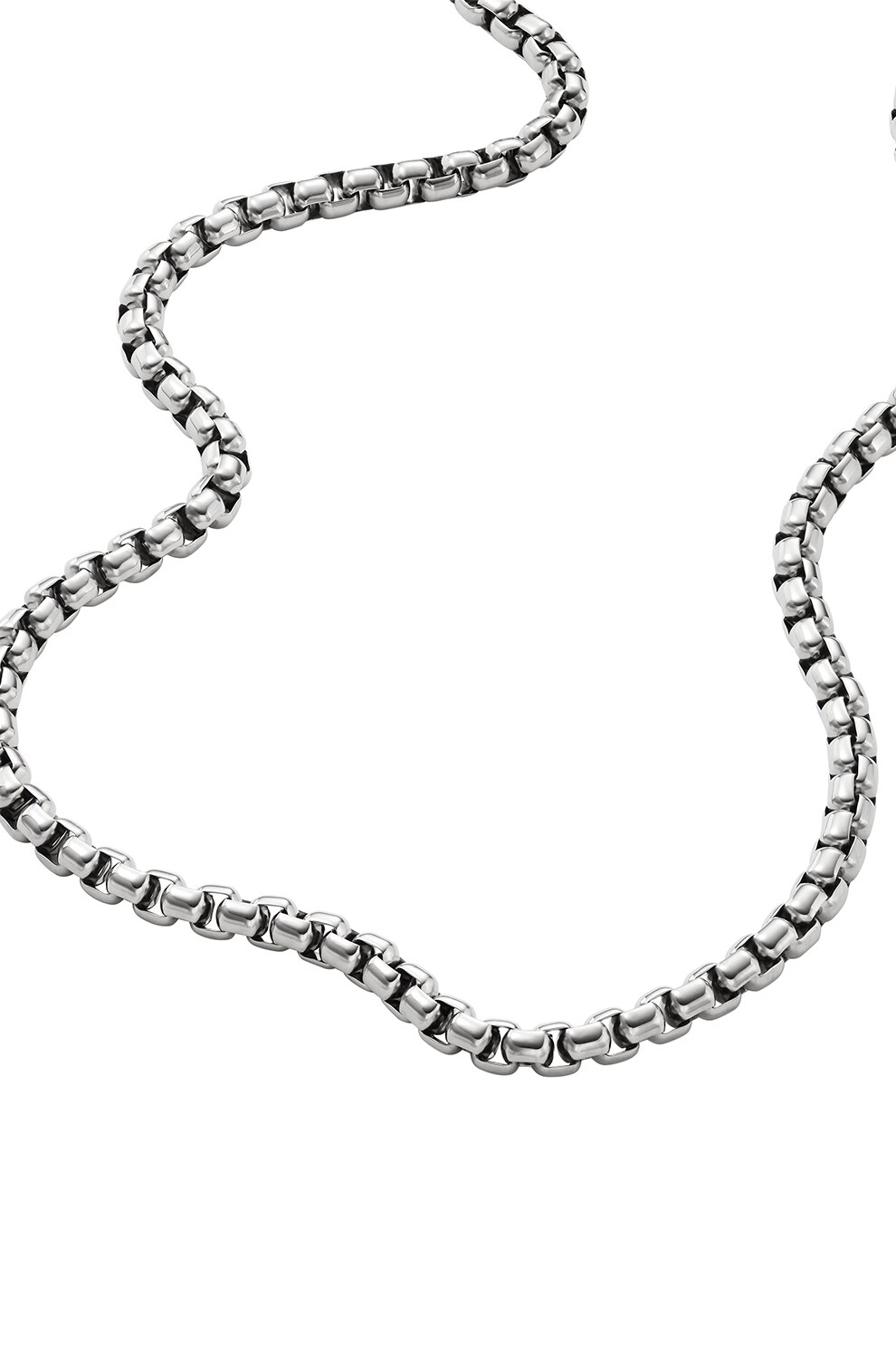 Fossil, Colier unisex de lant, Argintiu - eMAG.ro