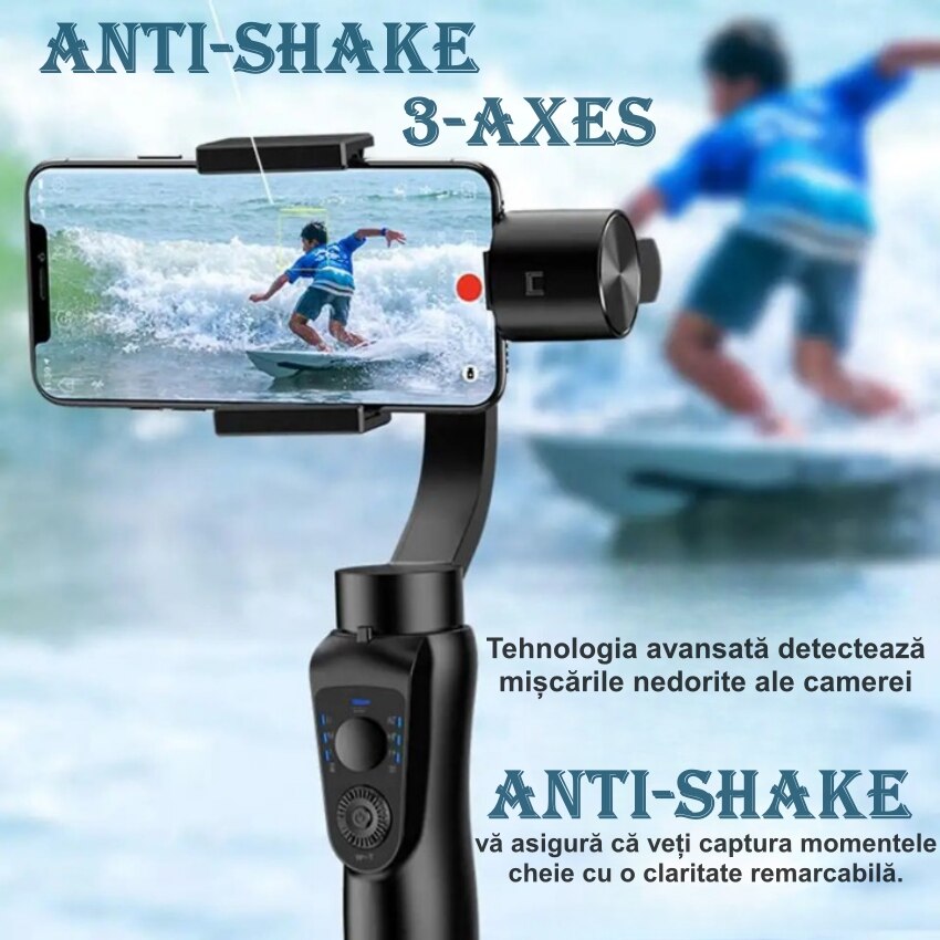 Stabilizator Imagine Gimbal REIYMI pentru Telefon (IOS & Android) sau ...