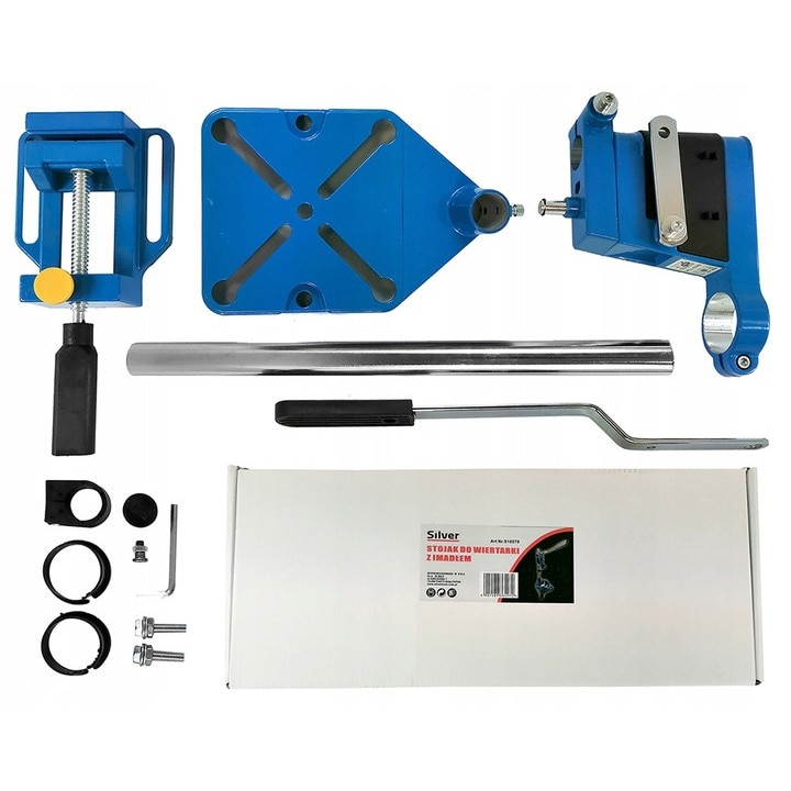 Stativ suport stand masina aparat gaurit cu nivel adancime + menghina ...