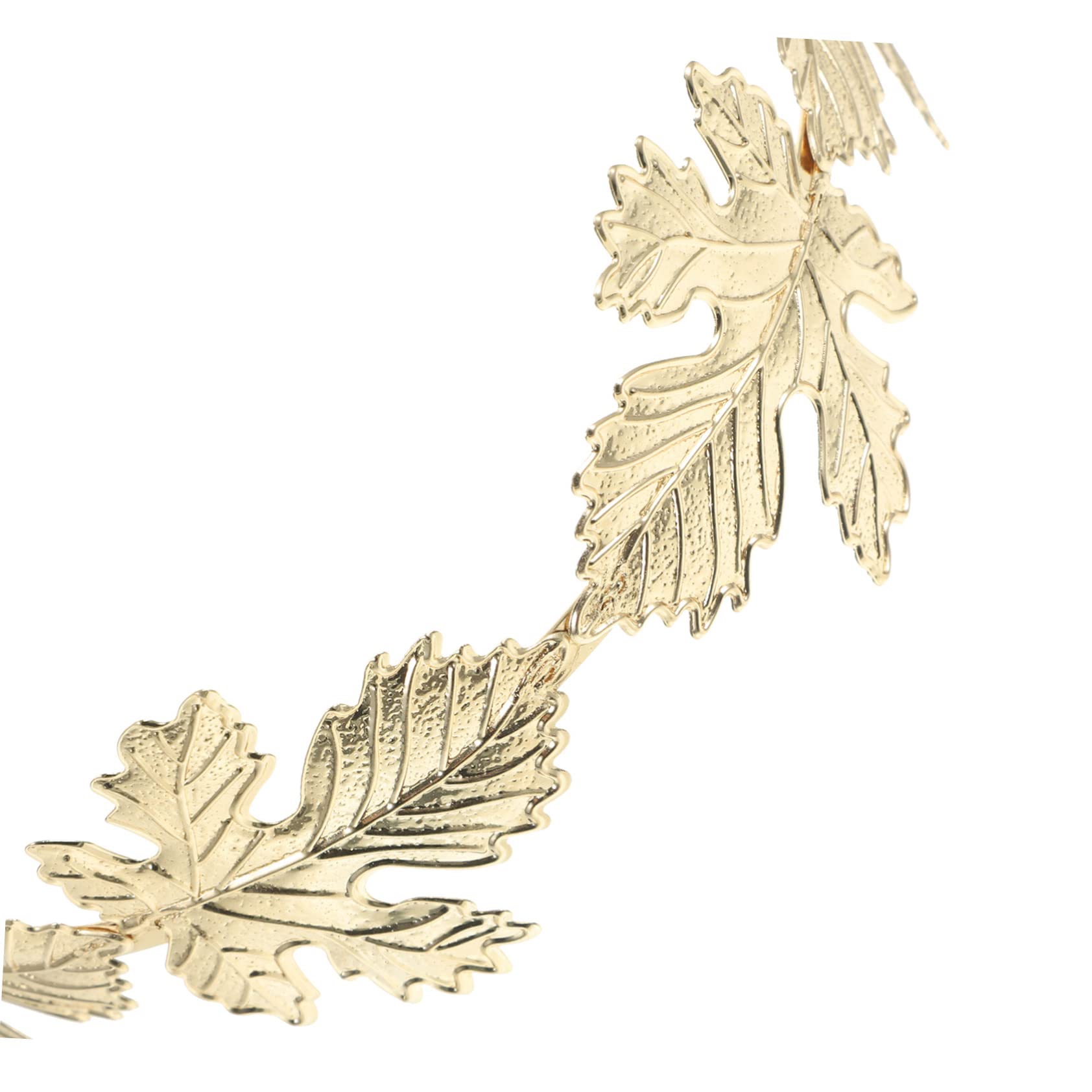 Bentita de par cu model de frunze, Sunmostar, Metal, Auriu - eMAG.ro