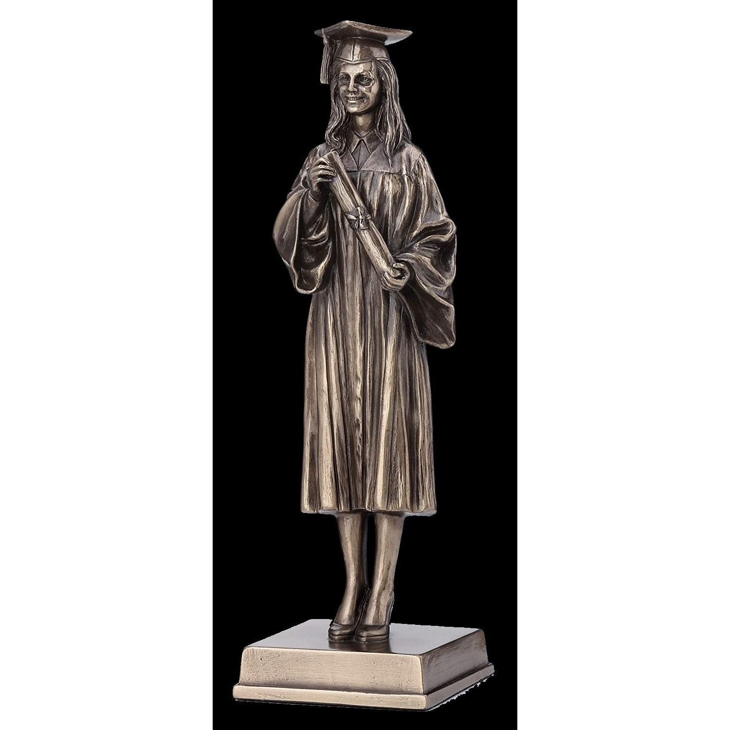 Figurina, Absolvent, Femeie cu Diploma, Absolvire, din Rasina ...