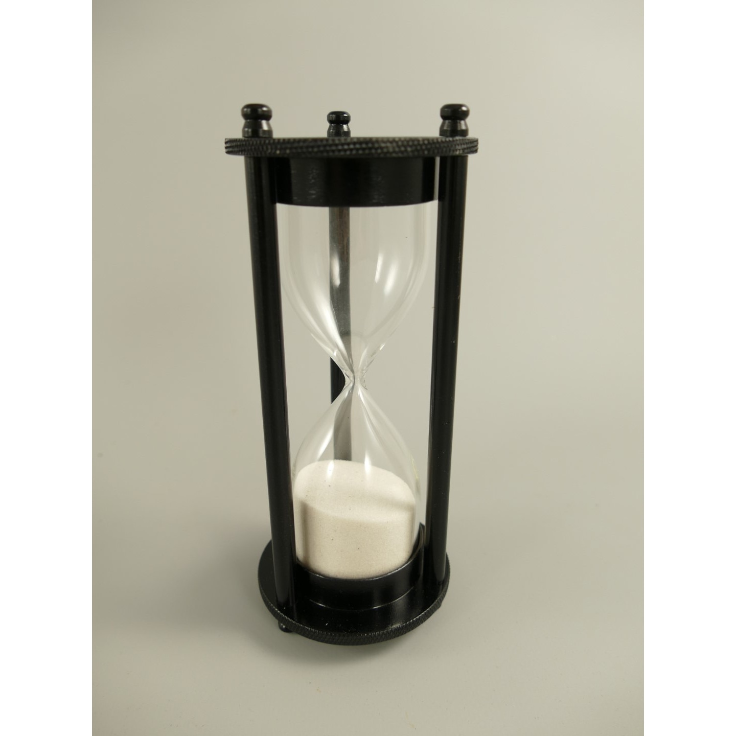 Clepsidra din metal si sticla, negru, H 18 x 7 cm - eMAG.ro