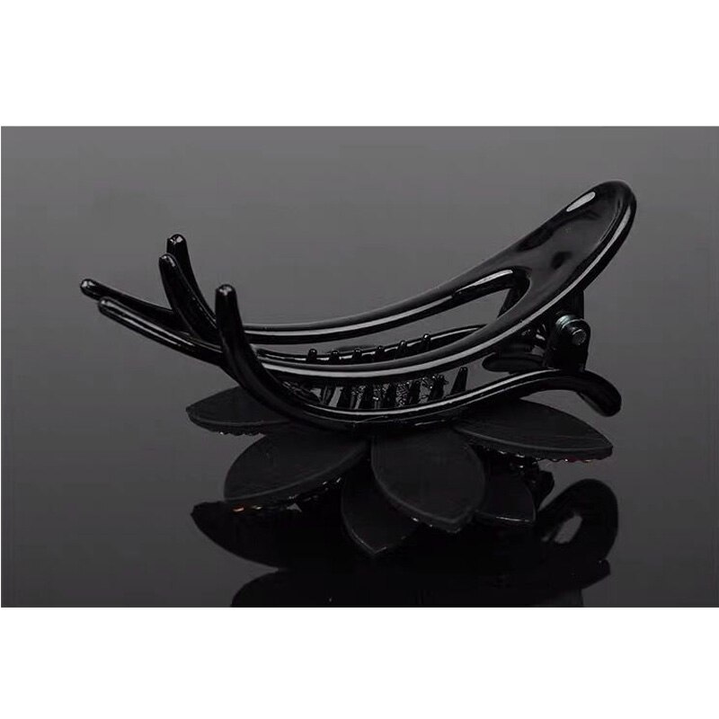 Clama de par, Sunmostar, Plastic/Rasina, Argintiu/Negru - eMAG.ro