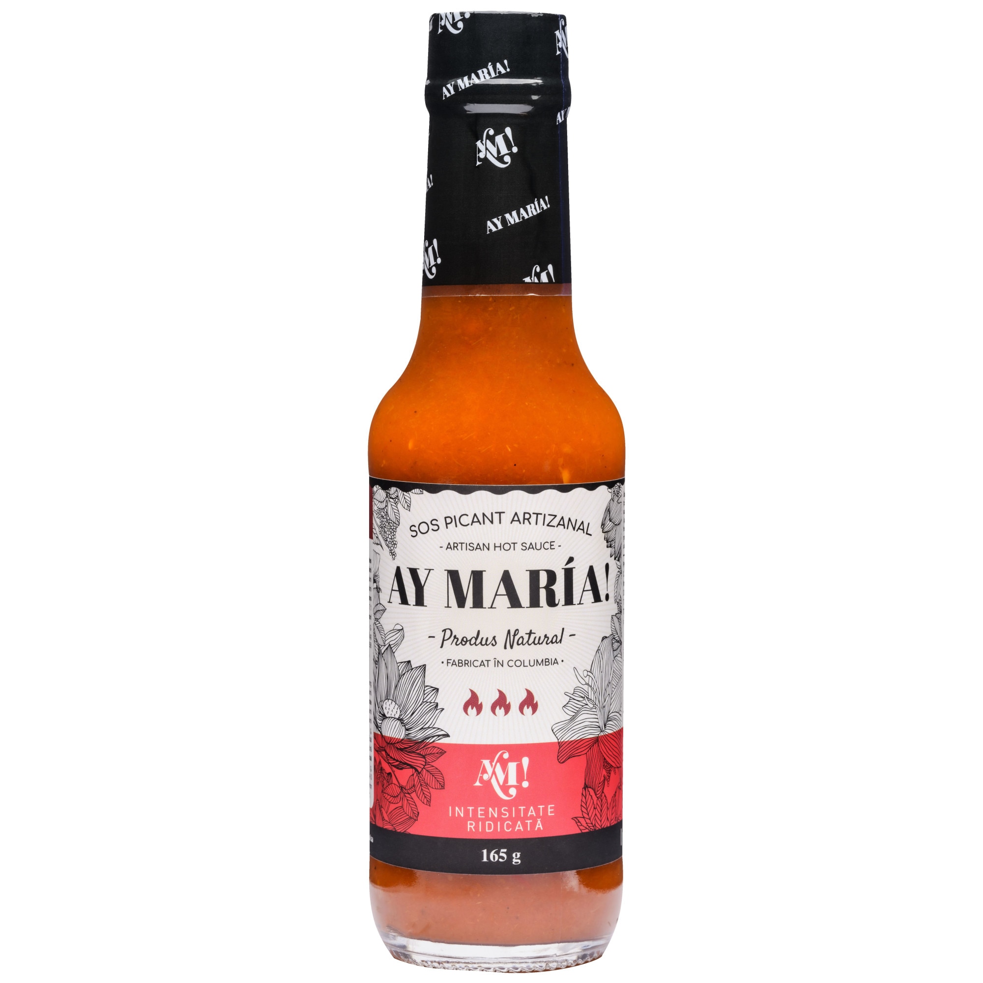 Sos Picant Artizanal Intensitate Ridicata Ay Maria 165 grame Lok Foods ...