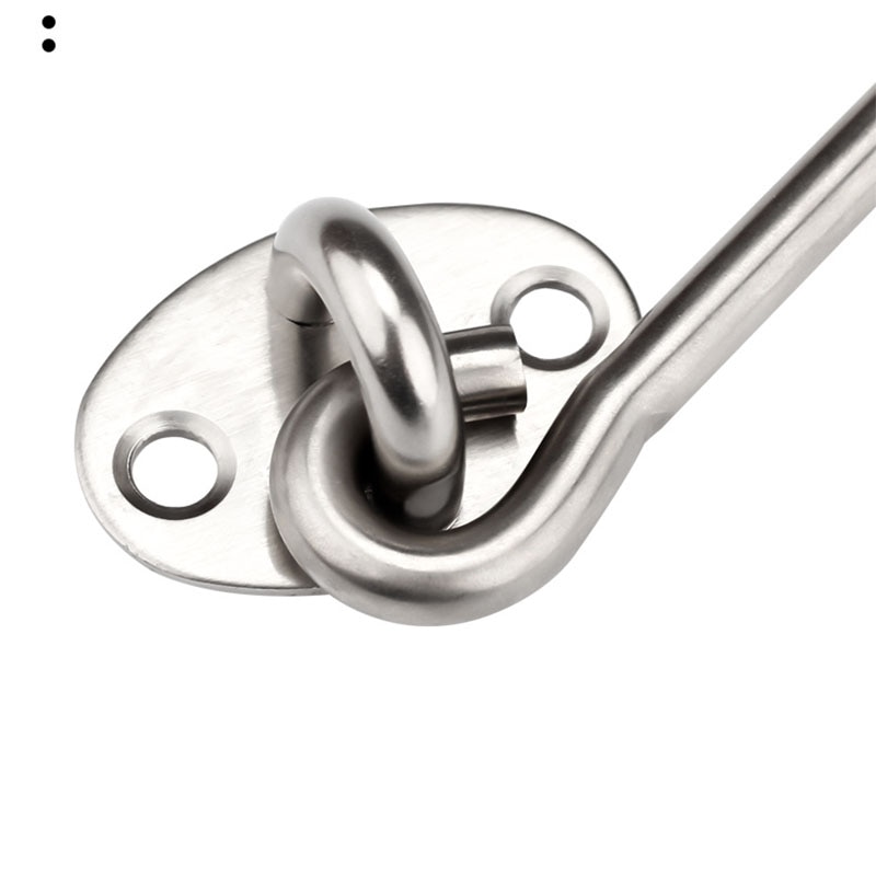 Incuietoare usa glisanta, Sunmostar, Inox, Carlig inclus, Argintiu ...