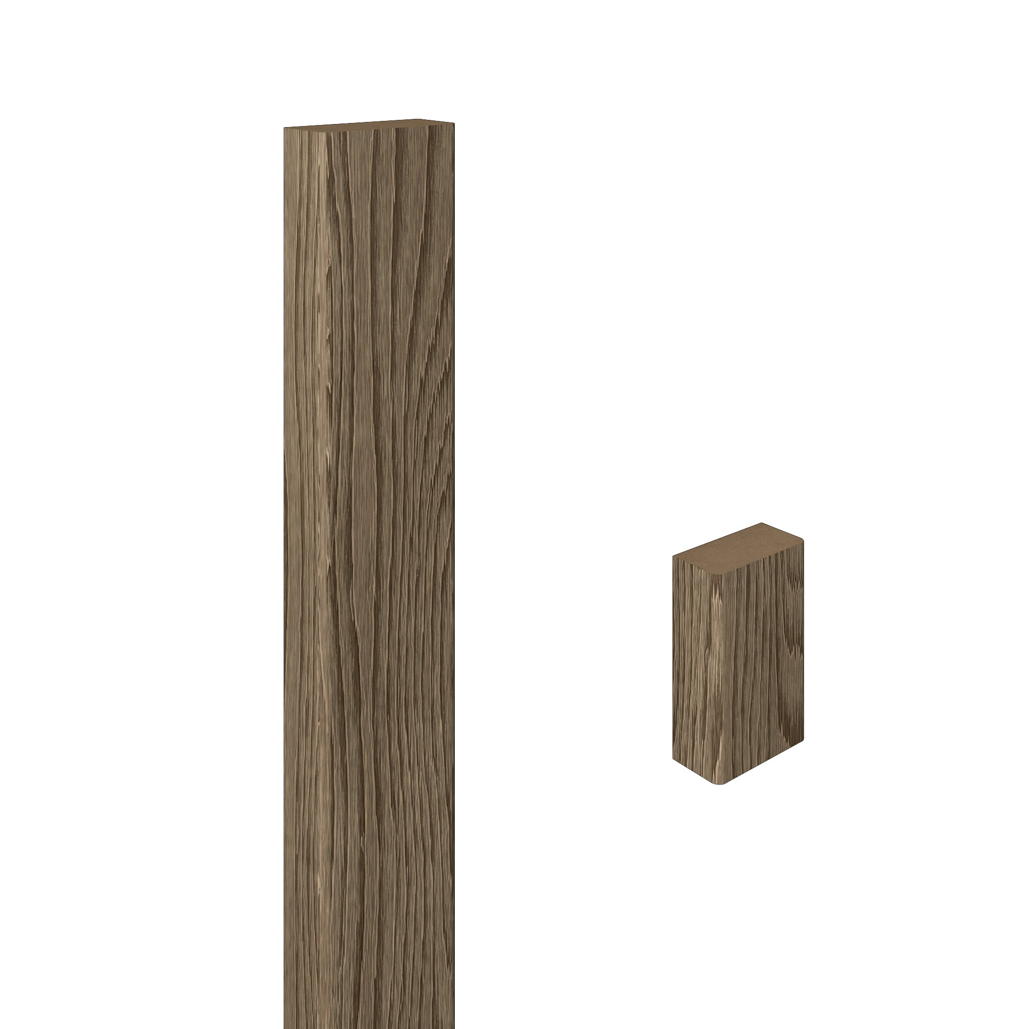 Set 3 bucati Riflaj decorativ PREMIUM de tip Panou Acoustic, Stejar Natur Saragossa, MDF, 260x40 ...