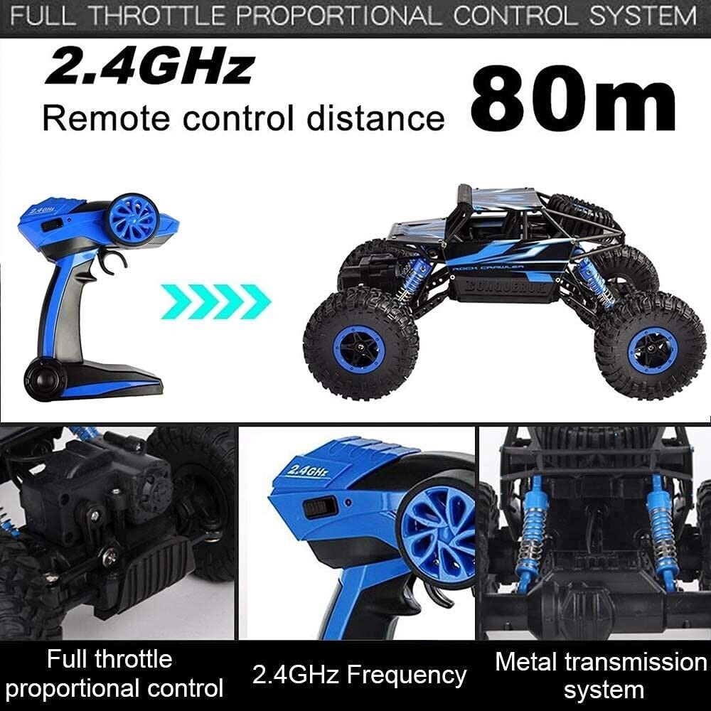 Masinuta de Curse RC Rock Crawler Monster Truck 2.4GHZ, Controlata de ...