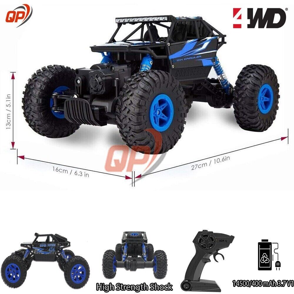 Masinuta de Curse RC Rock Crawler Monster Truck 2.4GHZ, Controlata de ...