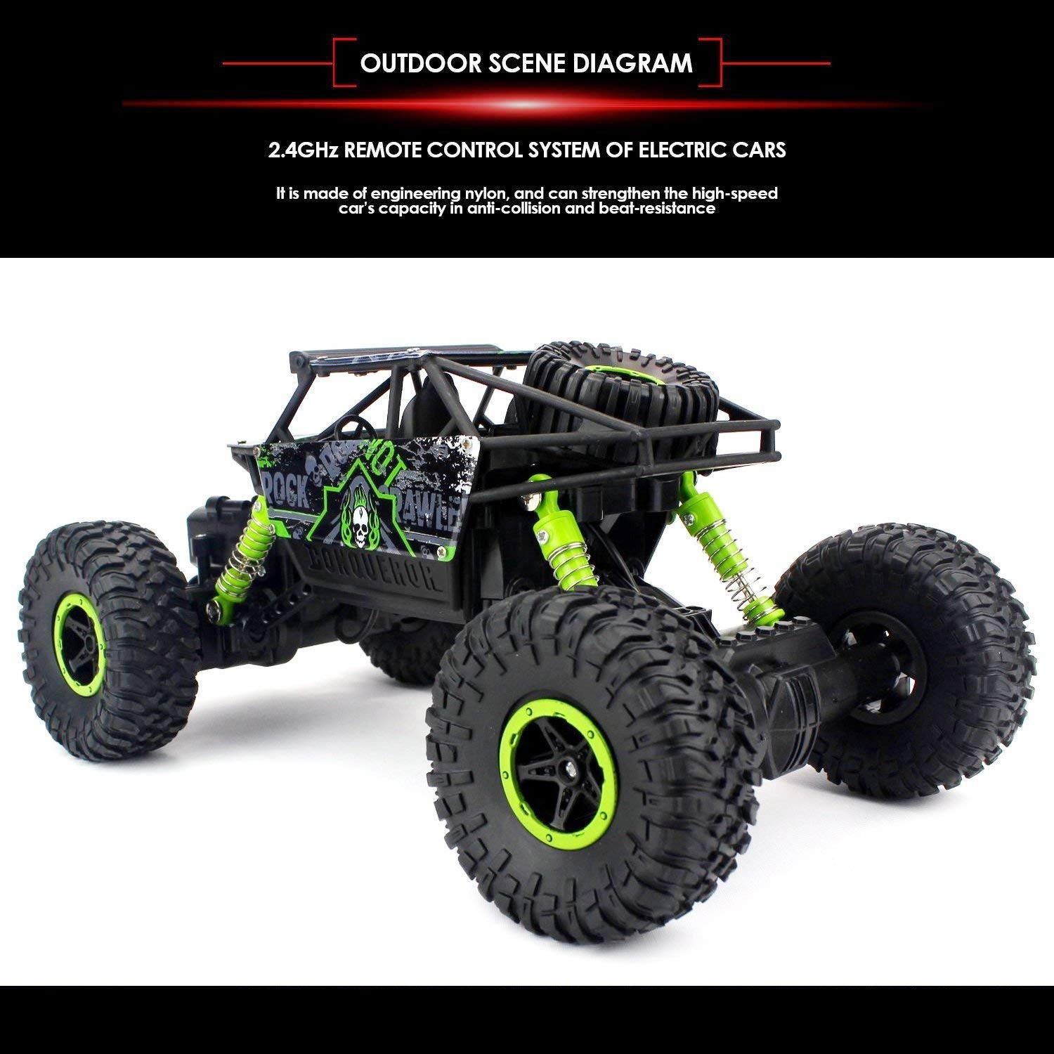 Masinuta de Curse RC Rock Crawler Monster Truck 2.4GHZ, Controlata de ...