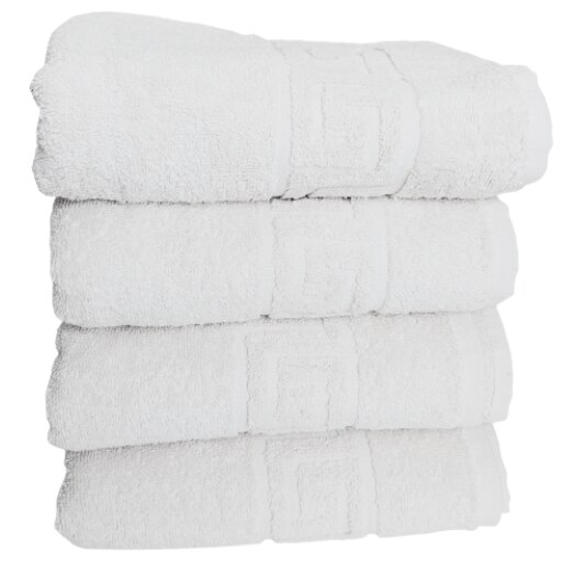 Set Prosoape Pufoase Hoteliere, 50cm x 90cm, 4 Piese, Model Greek, 100% ...