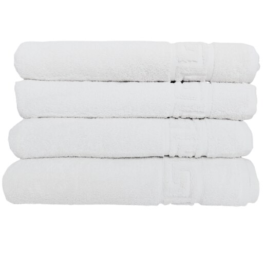 Set Prosoape Pufoase Hoteliere, 70cm x 140cm, 4 Piese, Model Greek, 100 ...