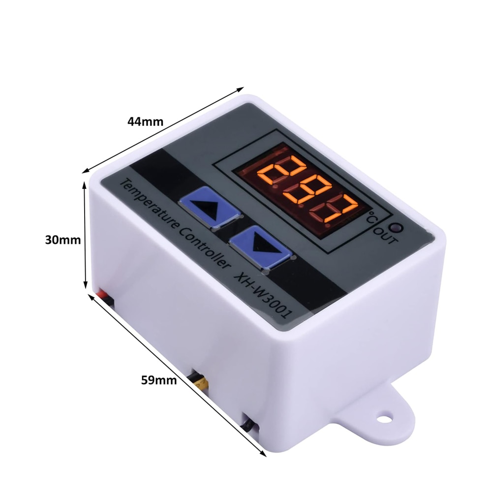 Терморегулатор, Цифров дисплей, 220V, XH-W3001, Бял - eMAG.bg
