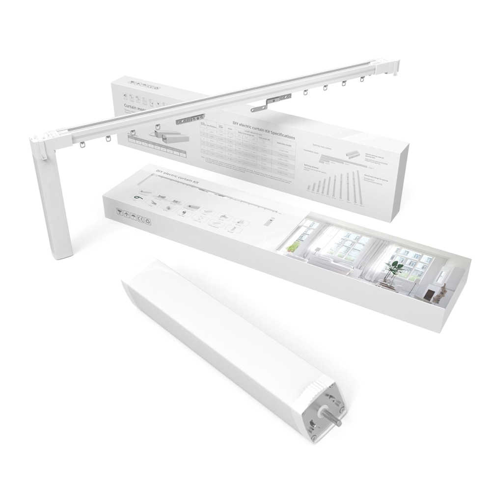 Kit sina electrica LUXION 3.2 m pentru draperii si perdele, Telecomanda ...