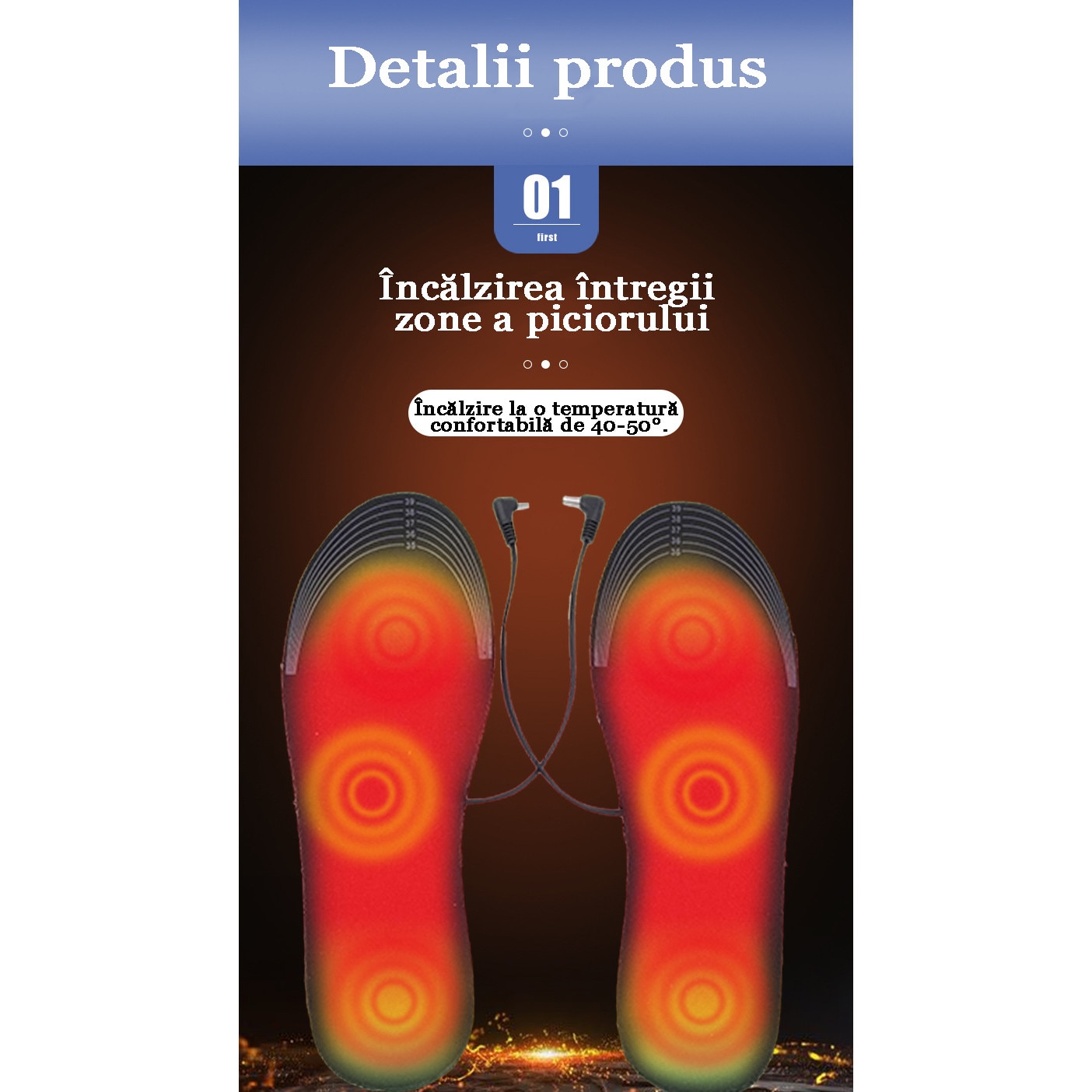 Set 2 talpici cu incalzire electrica Branturi de pantofi cu sistem de ...