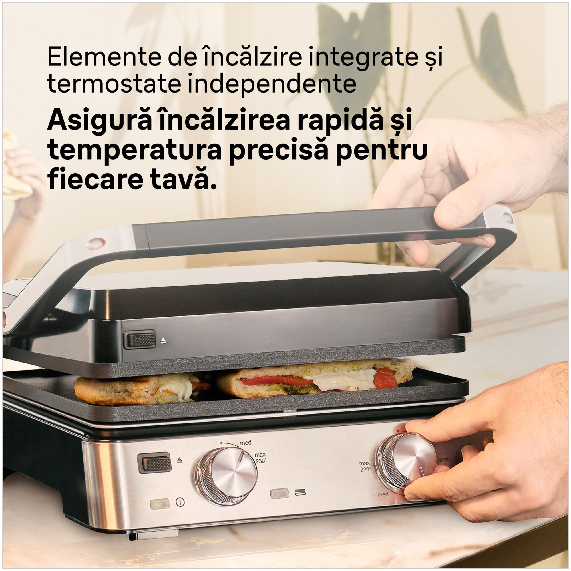 Gratar electric multifunctional Braun MultiGrill CG 7020, 0X17900000, 2000 W, 3 moduri de gatire ...