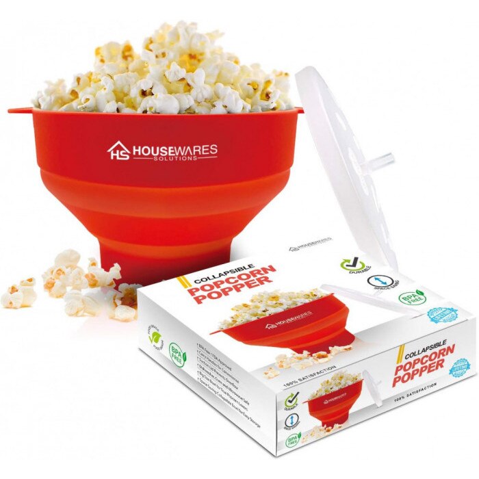 Bol pliabil din silicon pentru popcorn Housewares Solutions, pentru ...