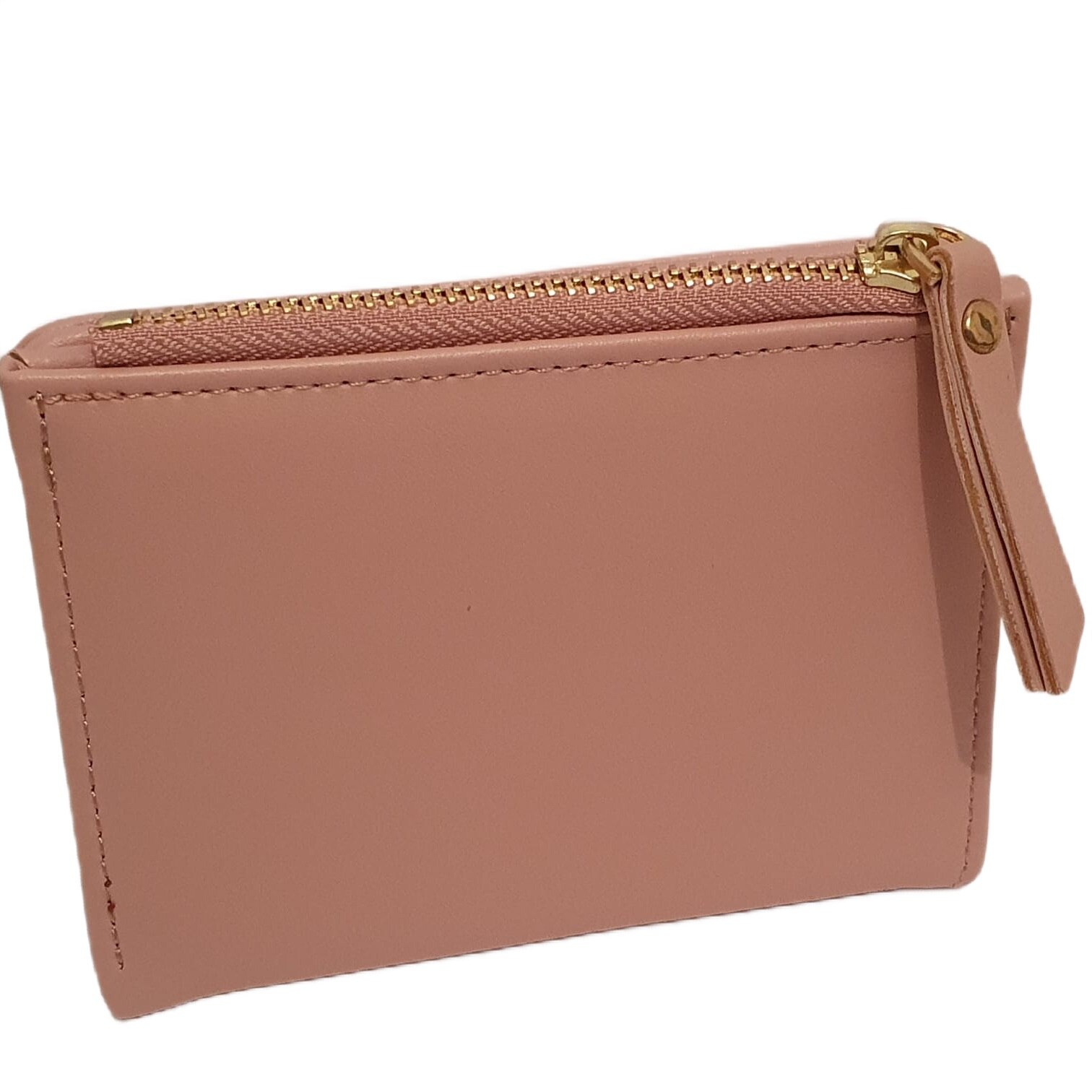 Portofel dama, piele, 12x10x1.5 Roz - eMAG.ro