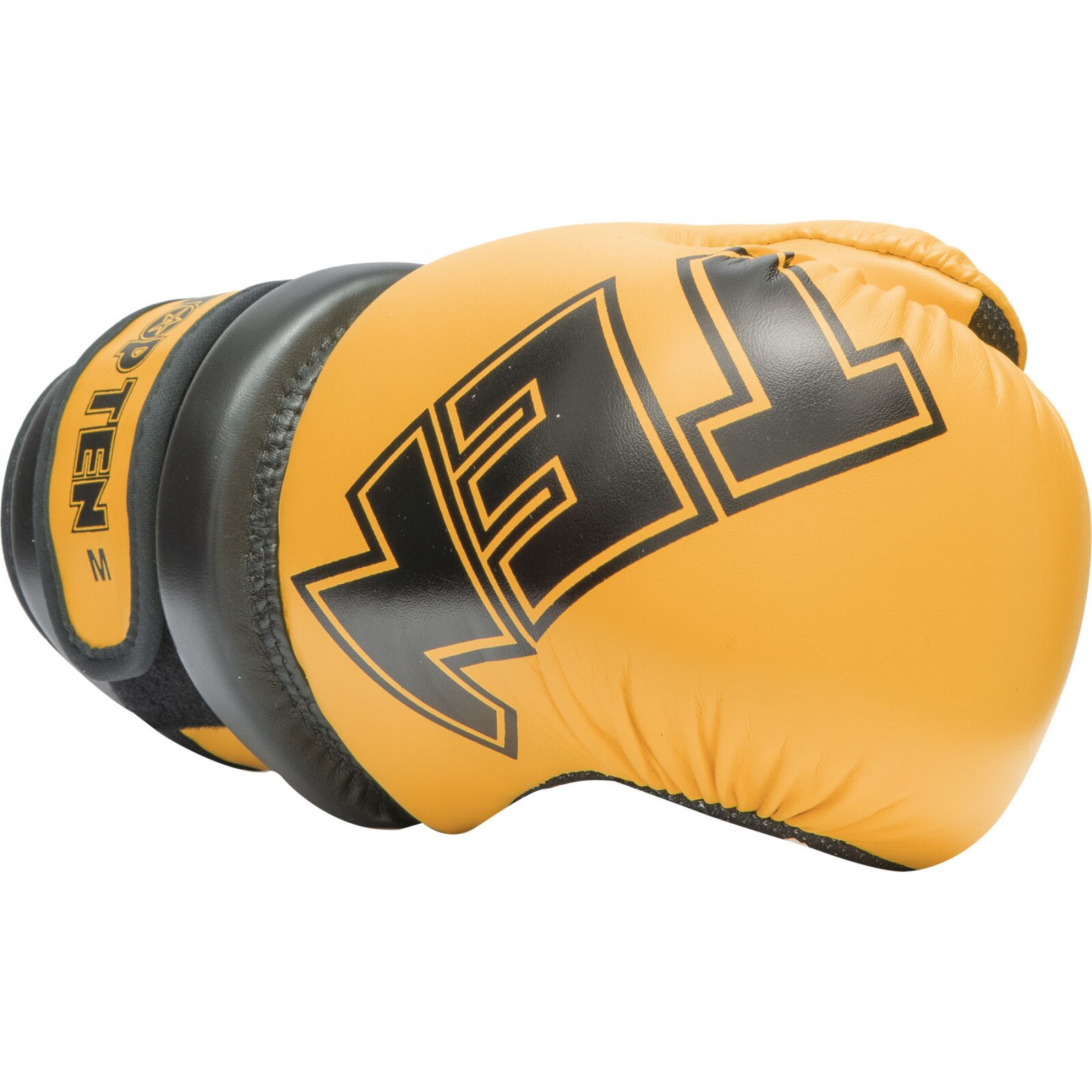 Manusi Kickboxing „Glossy Block”, WAKO Germania, Galben-Negru, XS - eMAG.ro