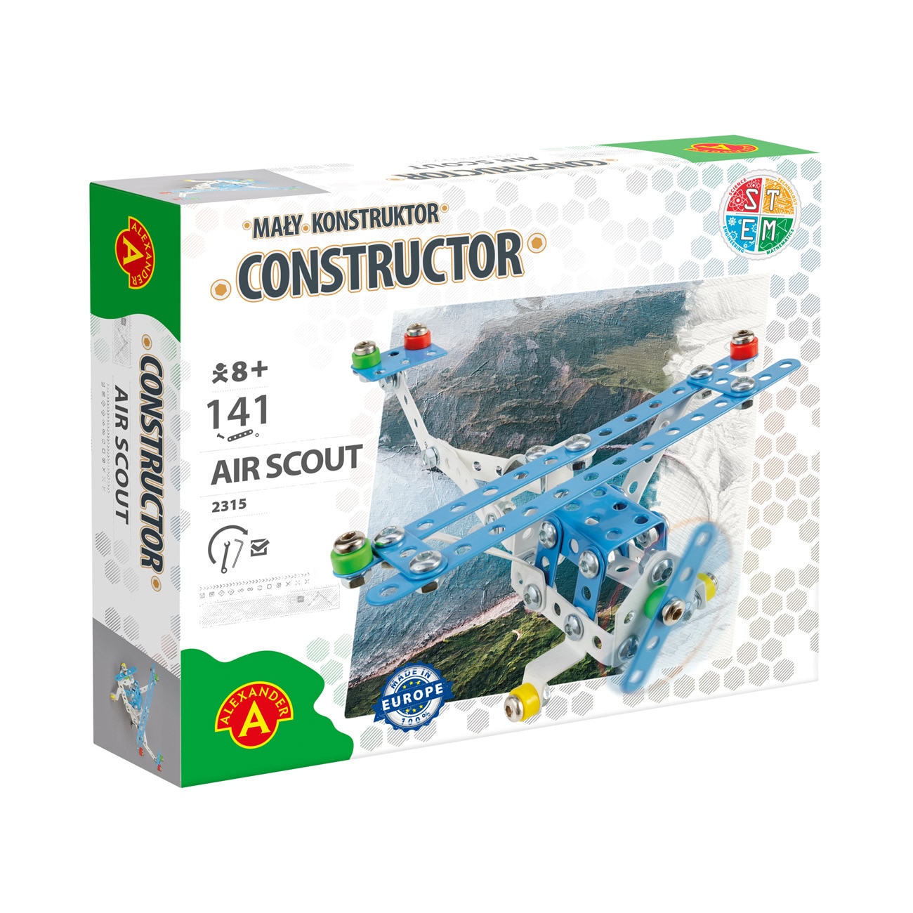 Set constructii, Alexander Toys, Constructor, Avion Air Scout - eMAG.ro