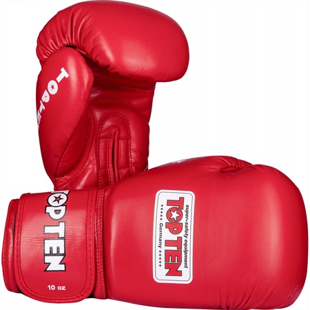 Manusi box „IBA“, Top Ten, Rosu, 12 OZ - eMAG.ro