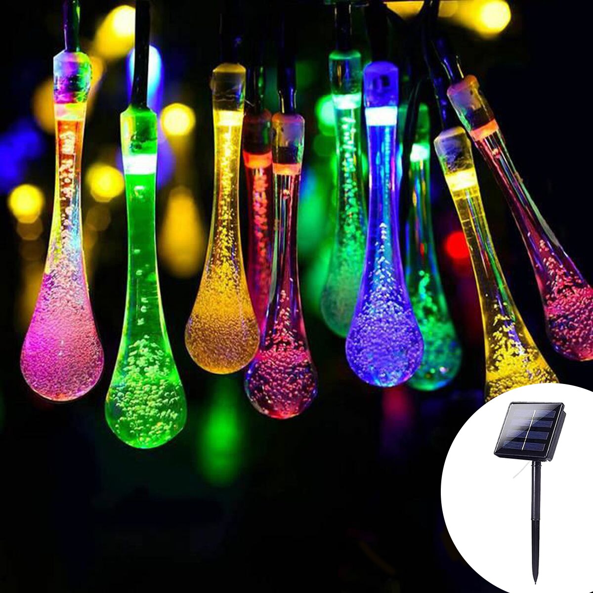 LED lámpafüzér napelemmel Lohuis, Xinxu, Újratölthető, Távirányító mellékelve, Automatikus ...