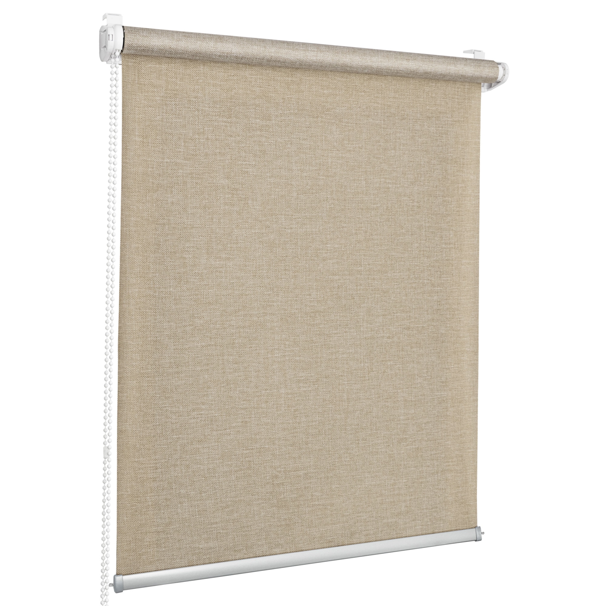 Roleta textila, melanj, semi-opaca, instalare non-invaziva, rulou midi ...