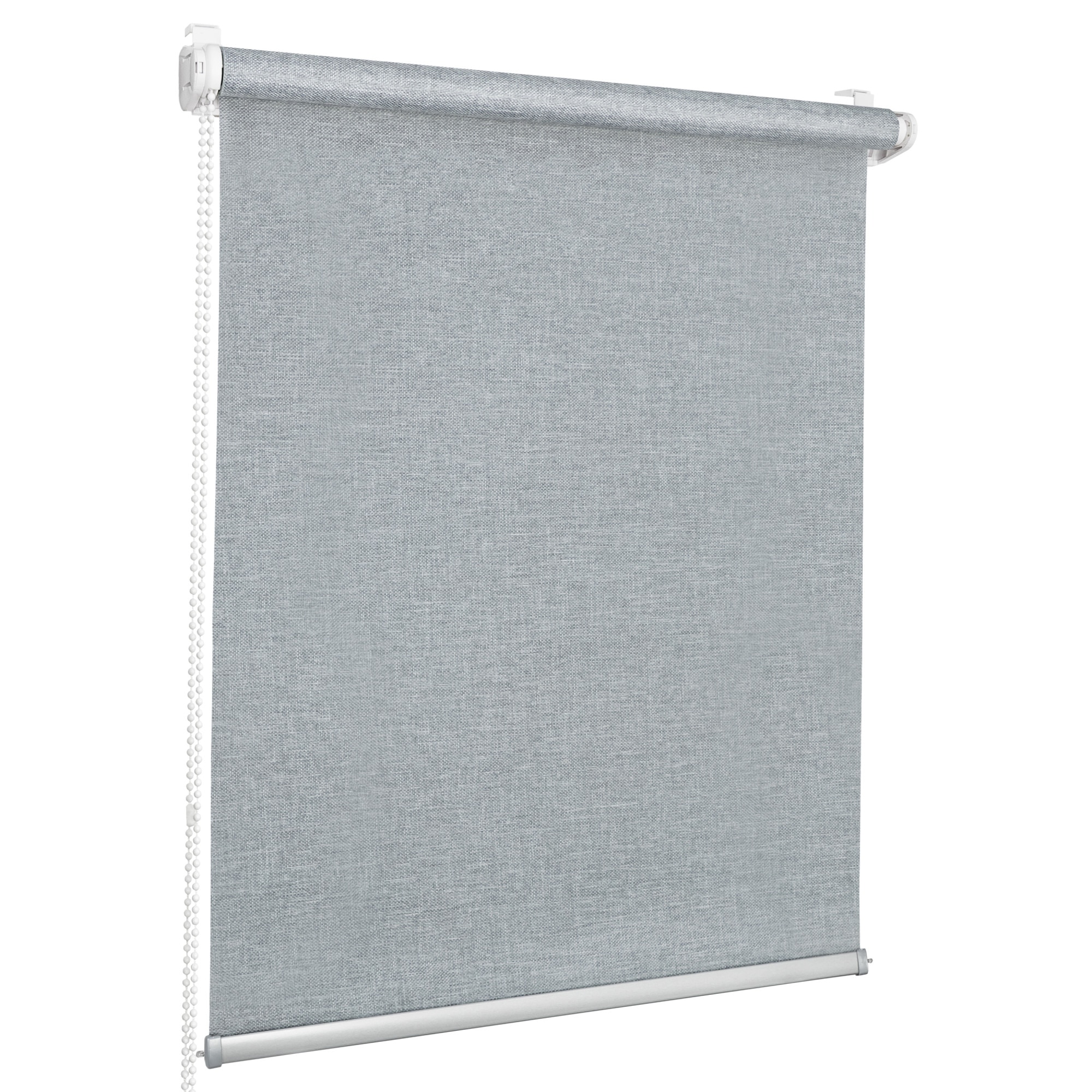 Roleta textila, melanj, semi-opaca, instalare non-invaziva, rulou midi ...