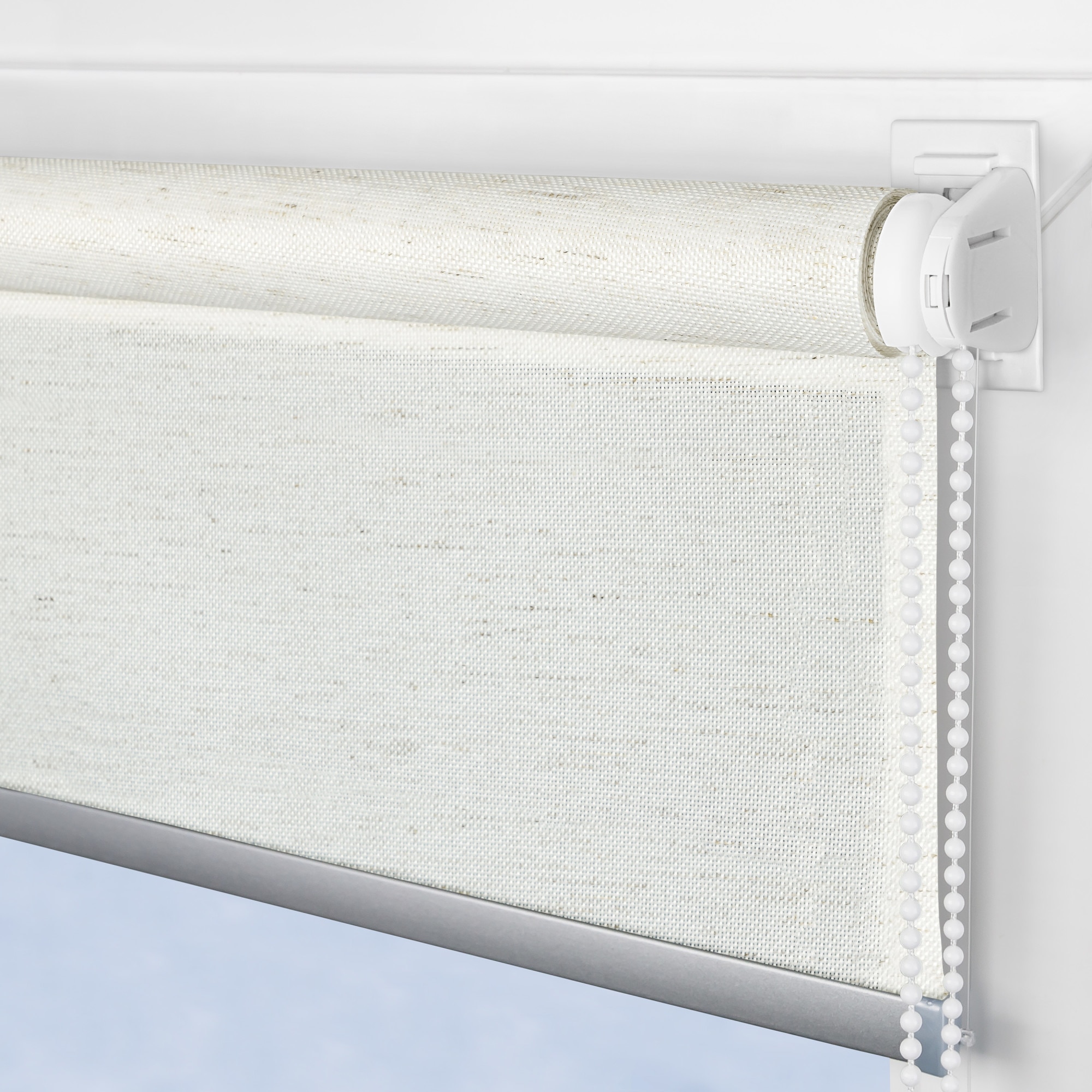 Roleta textila, melanj, semi-opaca, instalare non-invaziva, rulou midi ...