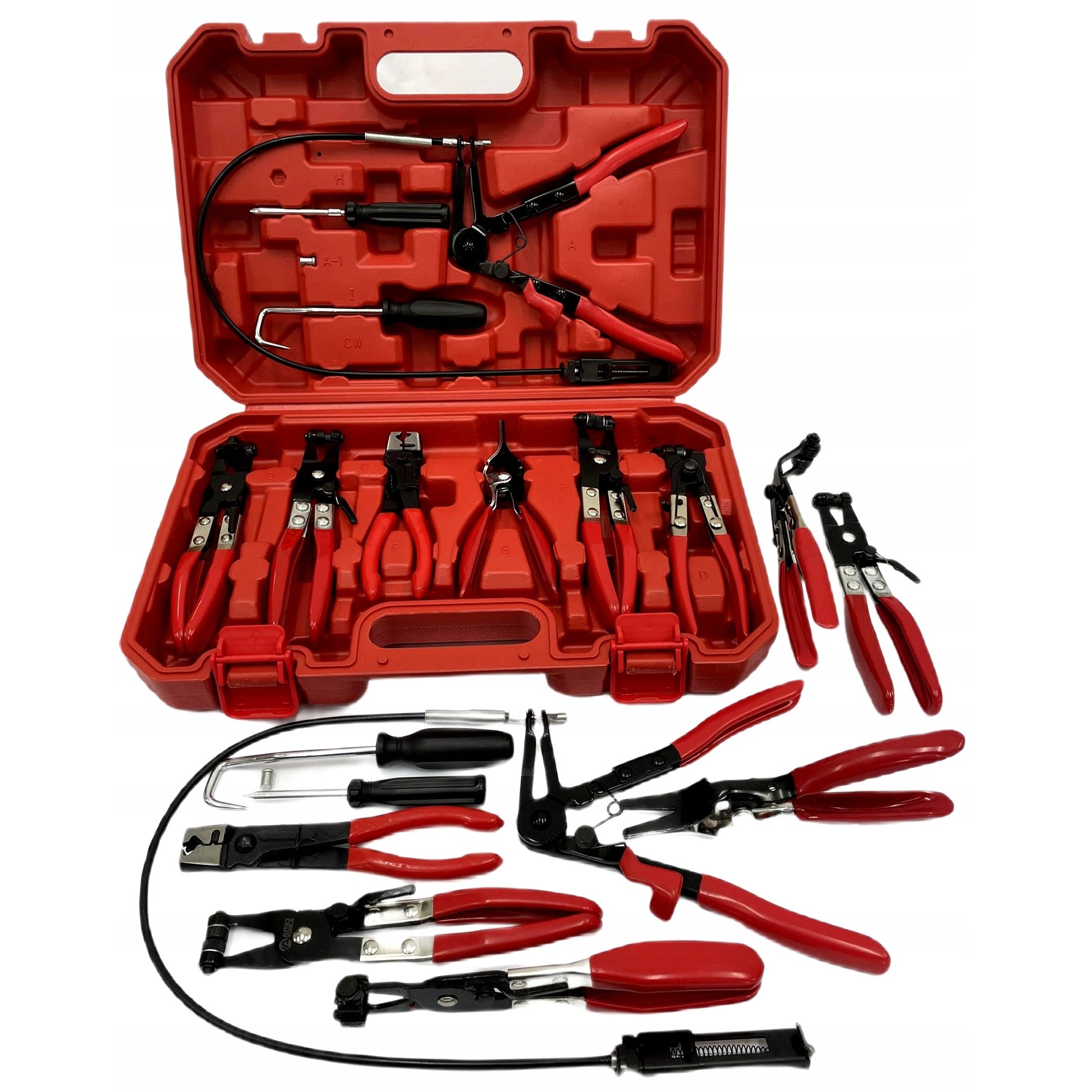 Trusa cu clesti pentru legaturi curele, Rosu/Negru - eMAG.ro