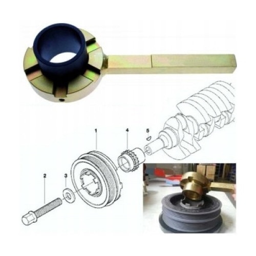 Cheie motor BMW E39/E83/E87/E46/E60/E61/E90/E91, AMD TOOLS, Negru/Auriu ...