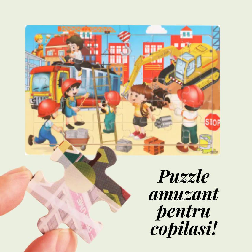 Puzzle din lemn pentru copii prescolari 30 piese, Montessori, Copii la ...
