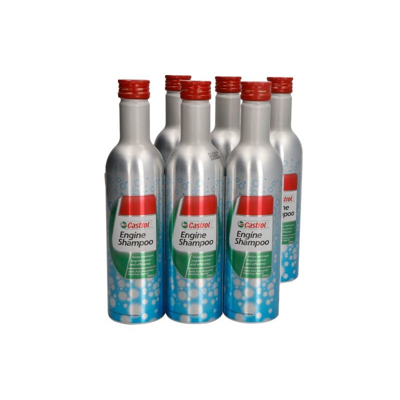 Комплект от 6 броя маслени добавки за почистване на двигател, 300 ml ...