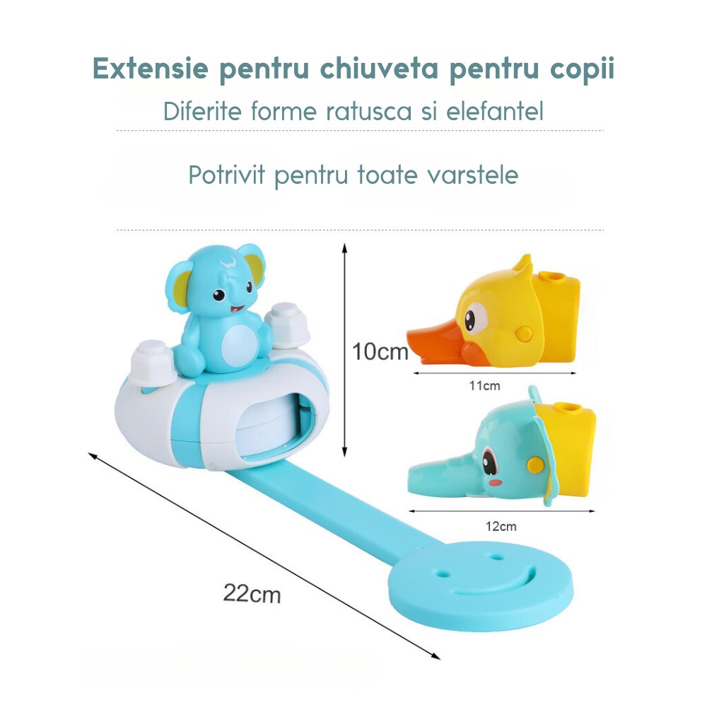 Set de 4 Extensii de chiuveta pentru robinet si pentru fluxul de apa ...