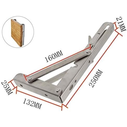 Suport raft pliabil, Jormftte, Inox, 250 x 132mm, Argintiu - eMAG.ro