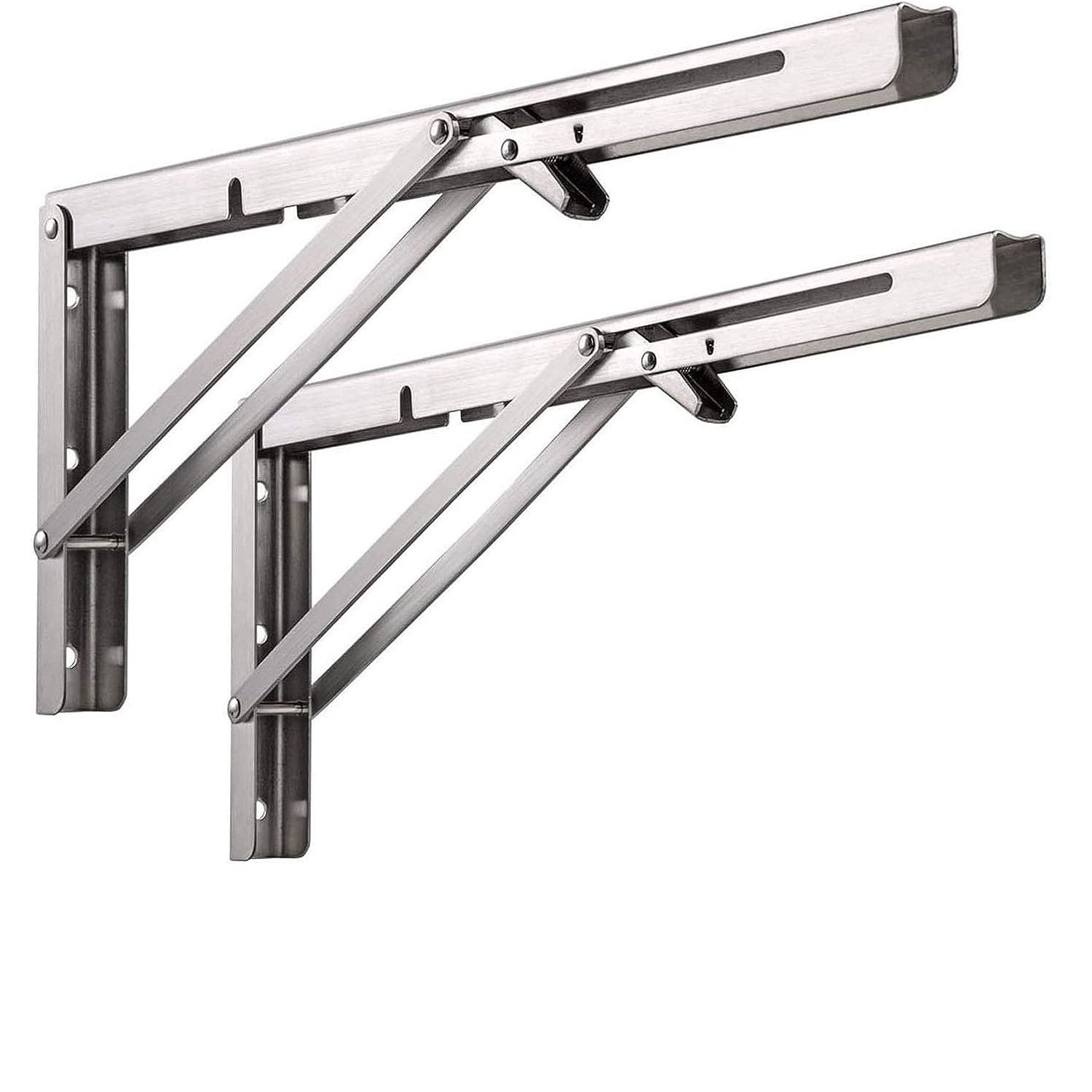 Suport raft pliabil, Jormftte, Inox, 250 x 132mm, Argintiu - eMAG.ro