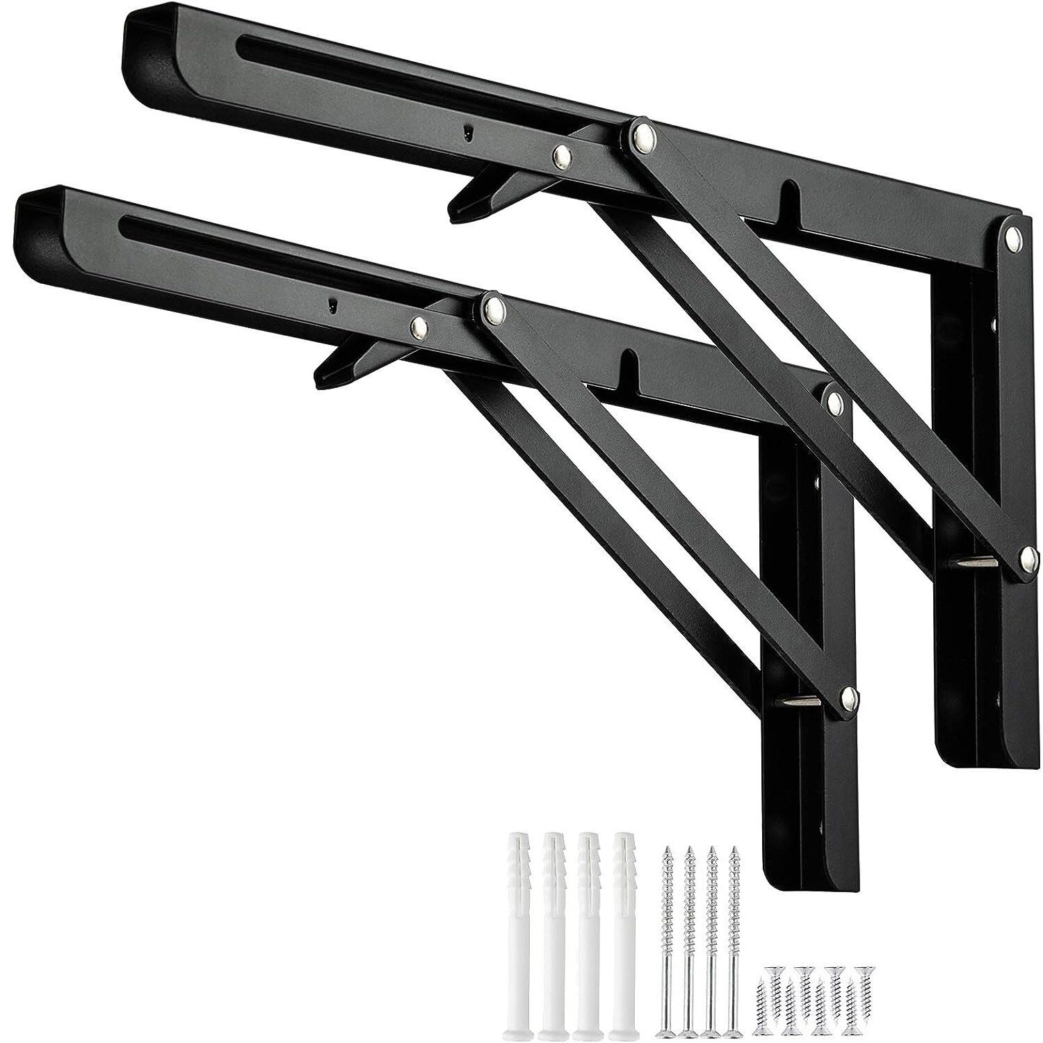 Suport raft, Jormftte, Metal, 300mm, Negru - eMAG.ro