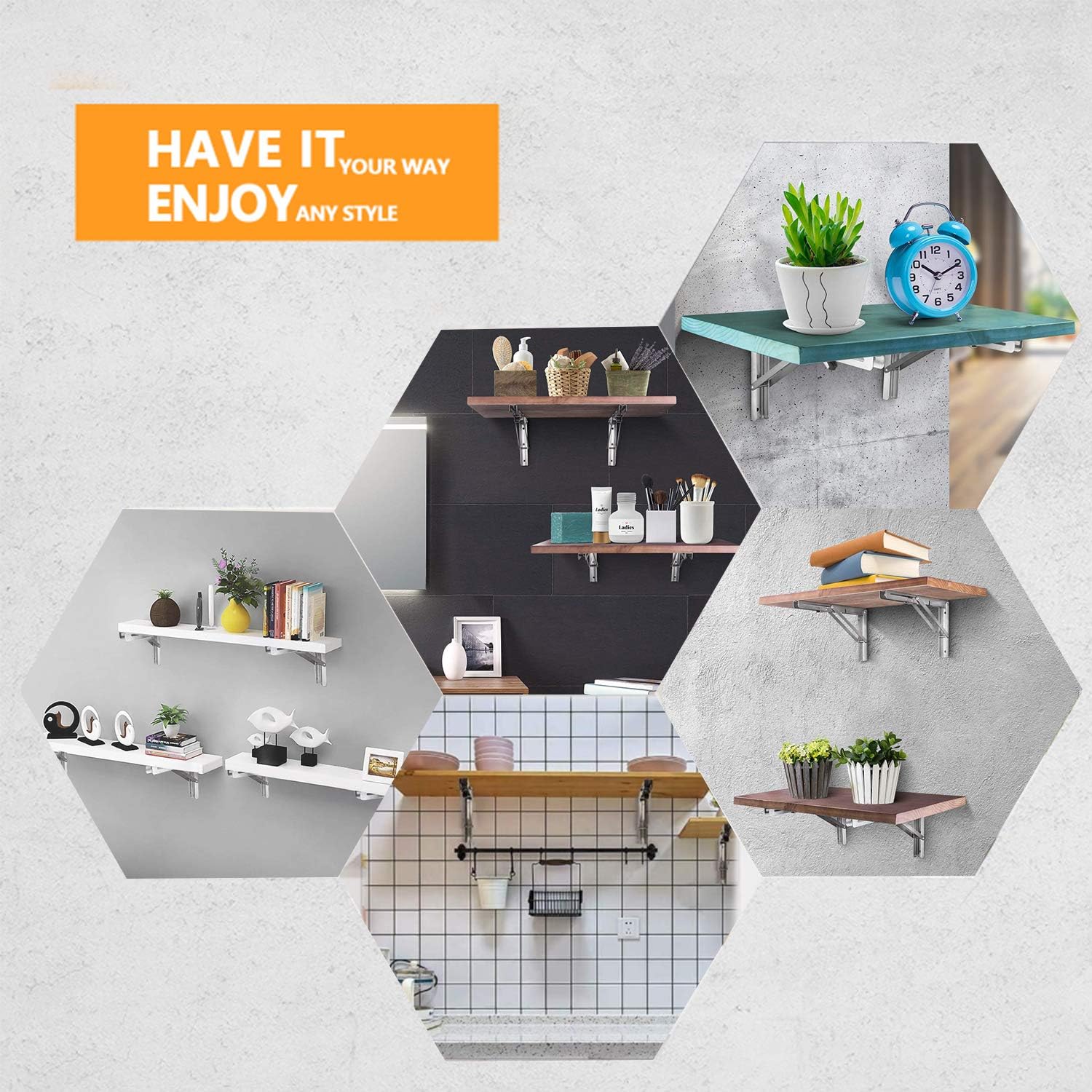 Suport raft pliabil, Jormftte, Inox, 400mm, Argintiu - eMAG.ro