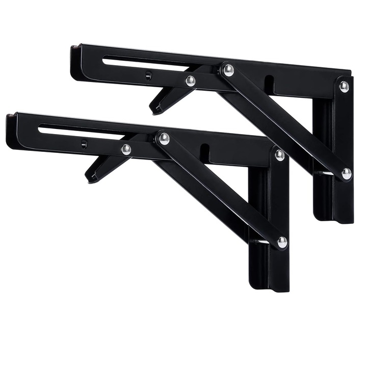 Suport raft pliabil, Jormftte, 250 mm, Negru - eMAG.ro