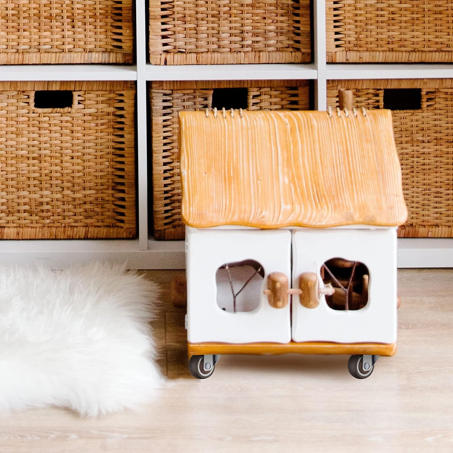 Set 4 Roti pentru mobilier, Jormftte, M8, Argintiu - eMAG.ro