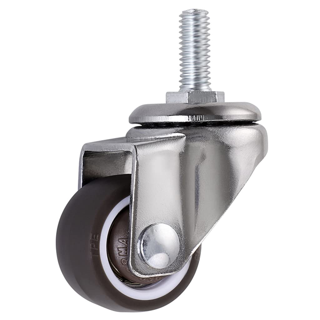 Set 4 Roti pentru mobilier, Jormftte, 25mm, M6x15, Argintiu - eMAG.ro