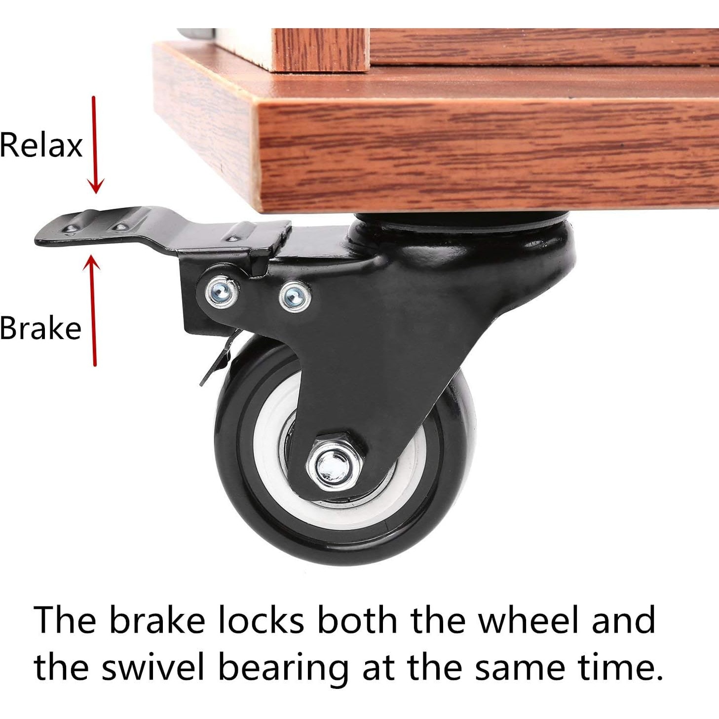 Set 4 Roti pentru mobilier, Jormftte, Poliuretan, M8x25mm, Negru - eMAG.ro