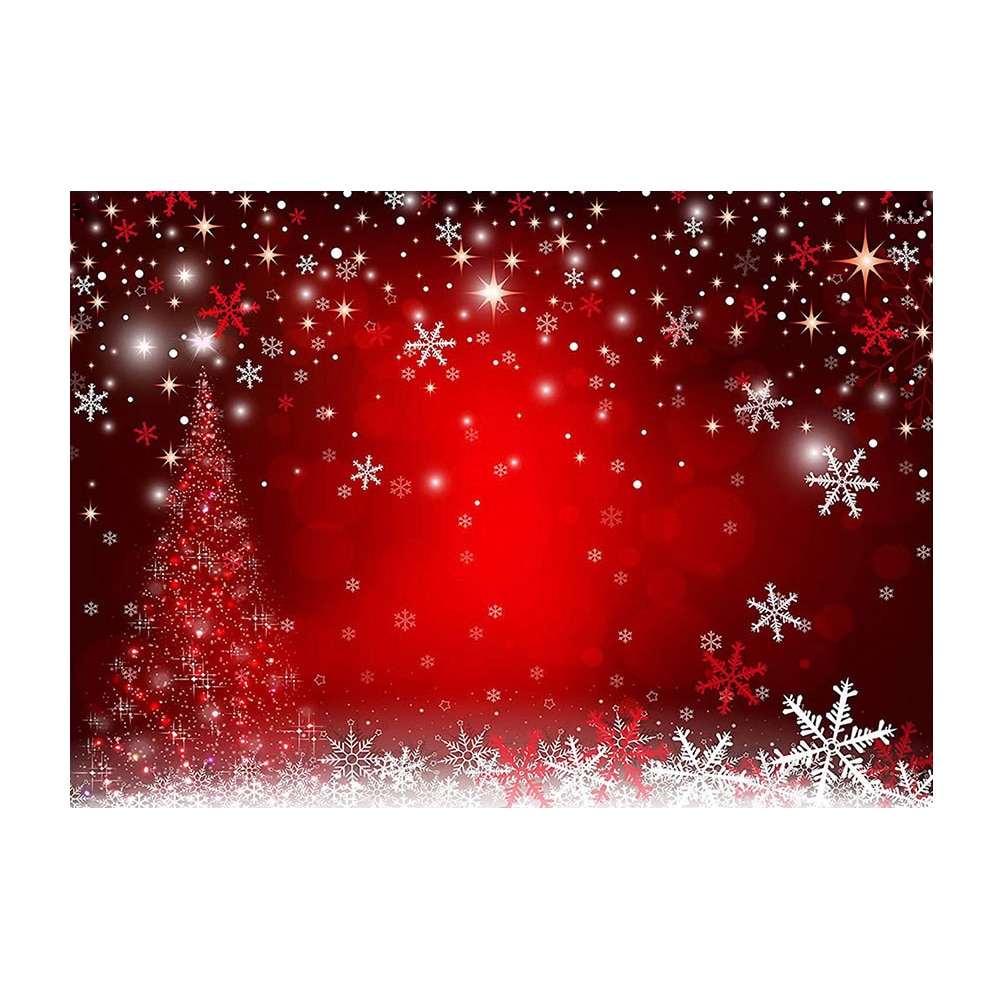 Fundal foto, Pentru Craciun, 150x100cm, Rosu/Alb - eMAG.ro