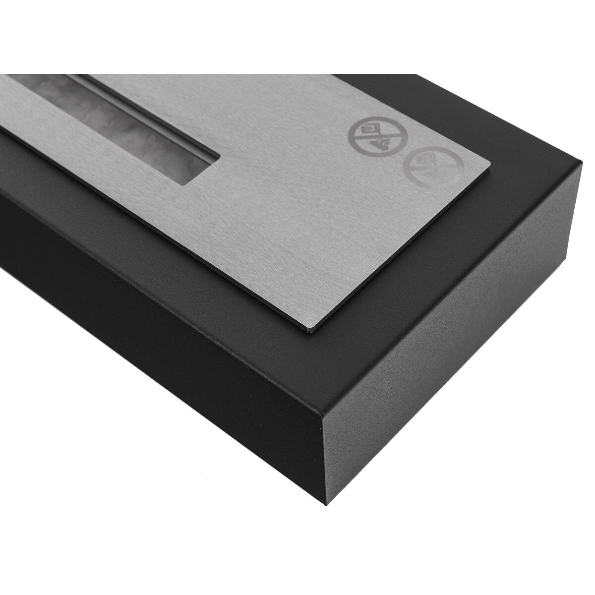 Semineu cu bioetanol 520mm culoare neagra, otel inoxidabil - eMAG.ro