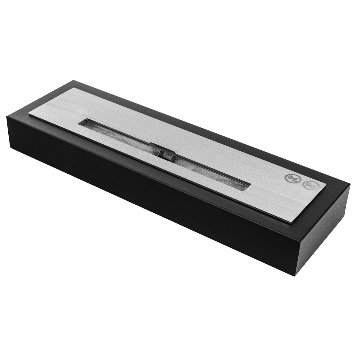 Semineu cu bioetanol 520mm culoare neagra, otel inoxidabil - eMAG.ro