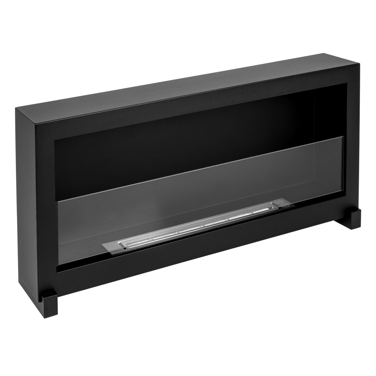 Semineu cu biocombustibil S-Line BOX 90cm negru cu sticla - eMAG.ro