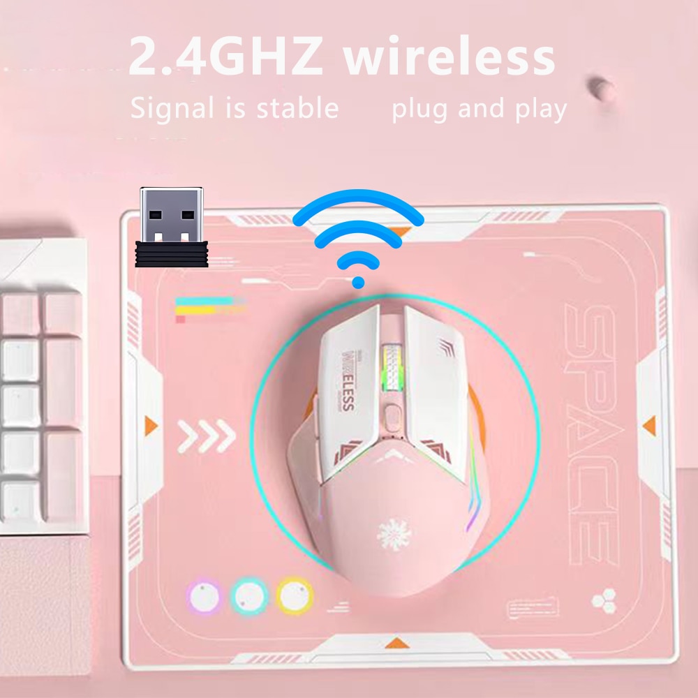 Mouse gaming wireless, Receptor USB, 6 Butoane, Reglabil 3200DPI ...