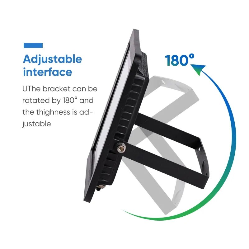 Proiector led 100W ultra slim, lumina rece 6500K, Negru, 9500 lumeni, IP66 - eMAG.ro