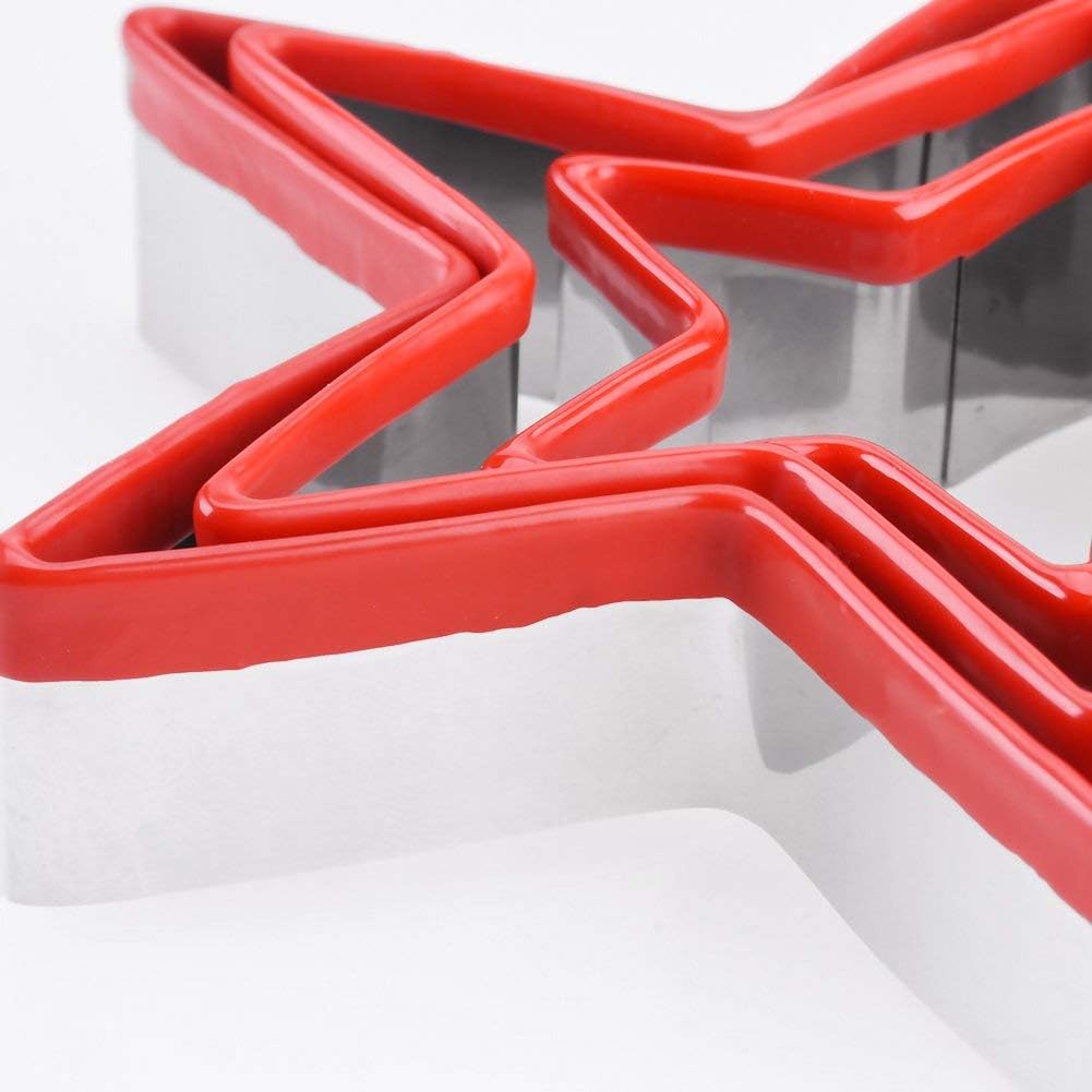 Set 3 forme de prajituri, Sunmostar, Model stea, Inox - eMAG.ro