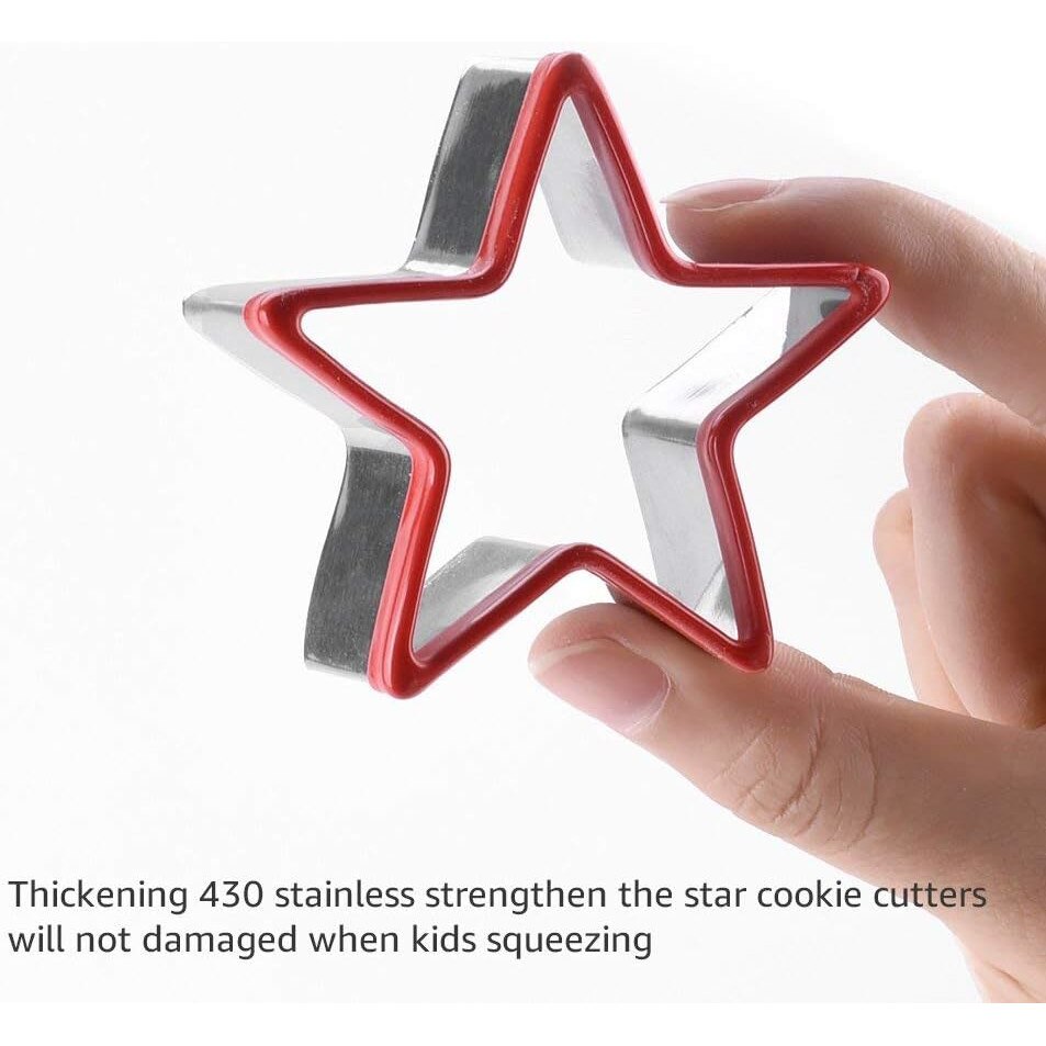 Set 3 forme de prajituri, Sunmostar, Model stea, Inox - eMAG.ro